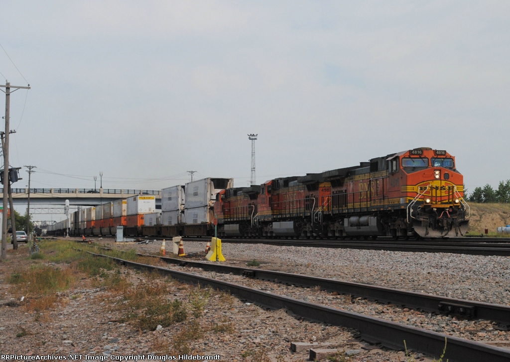 Intermodals rolling by